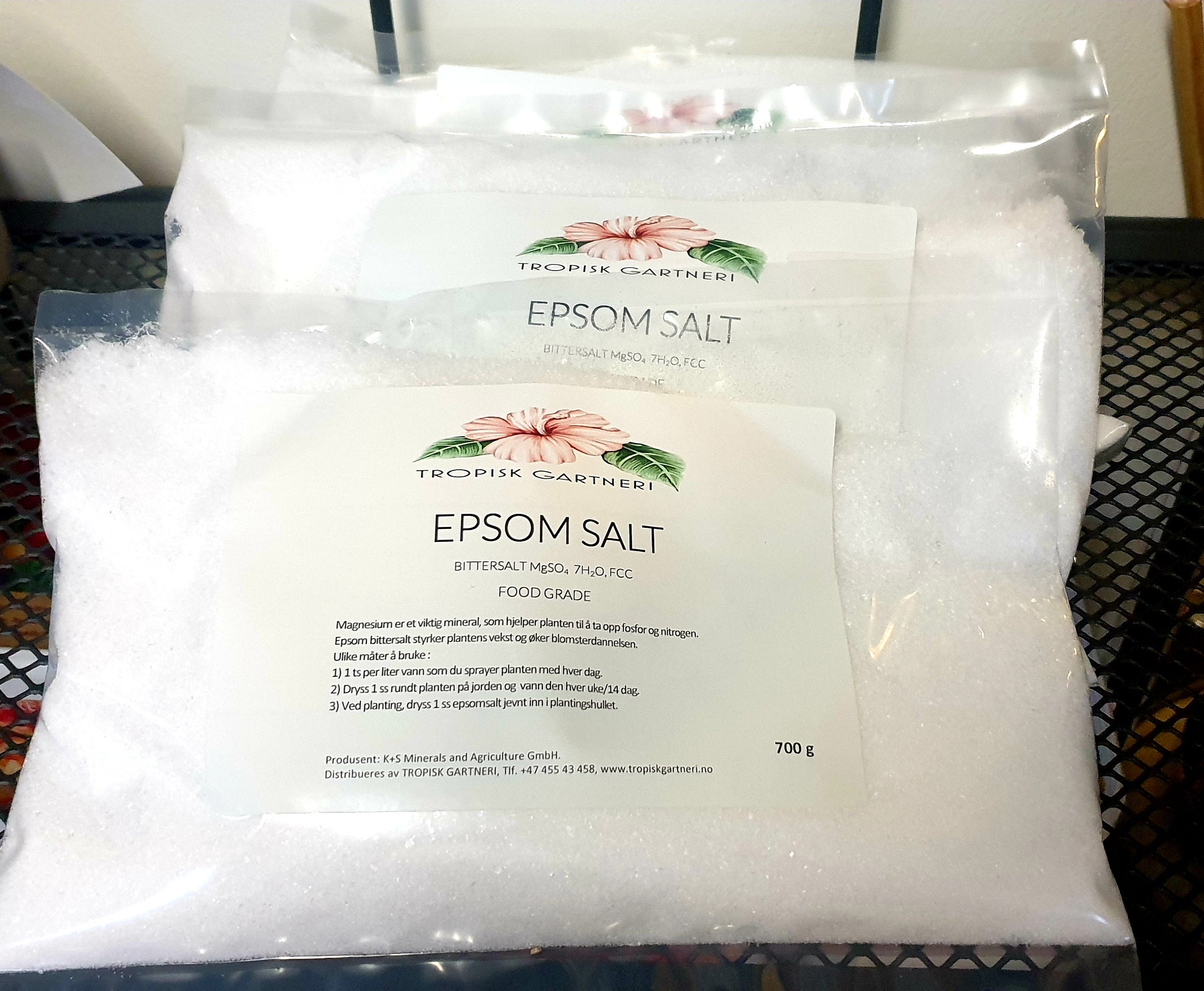 Epsom Bittersalt 700g - Food Grade – Tropisk Gartneri